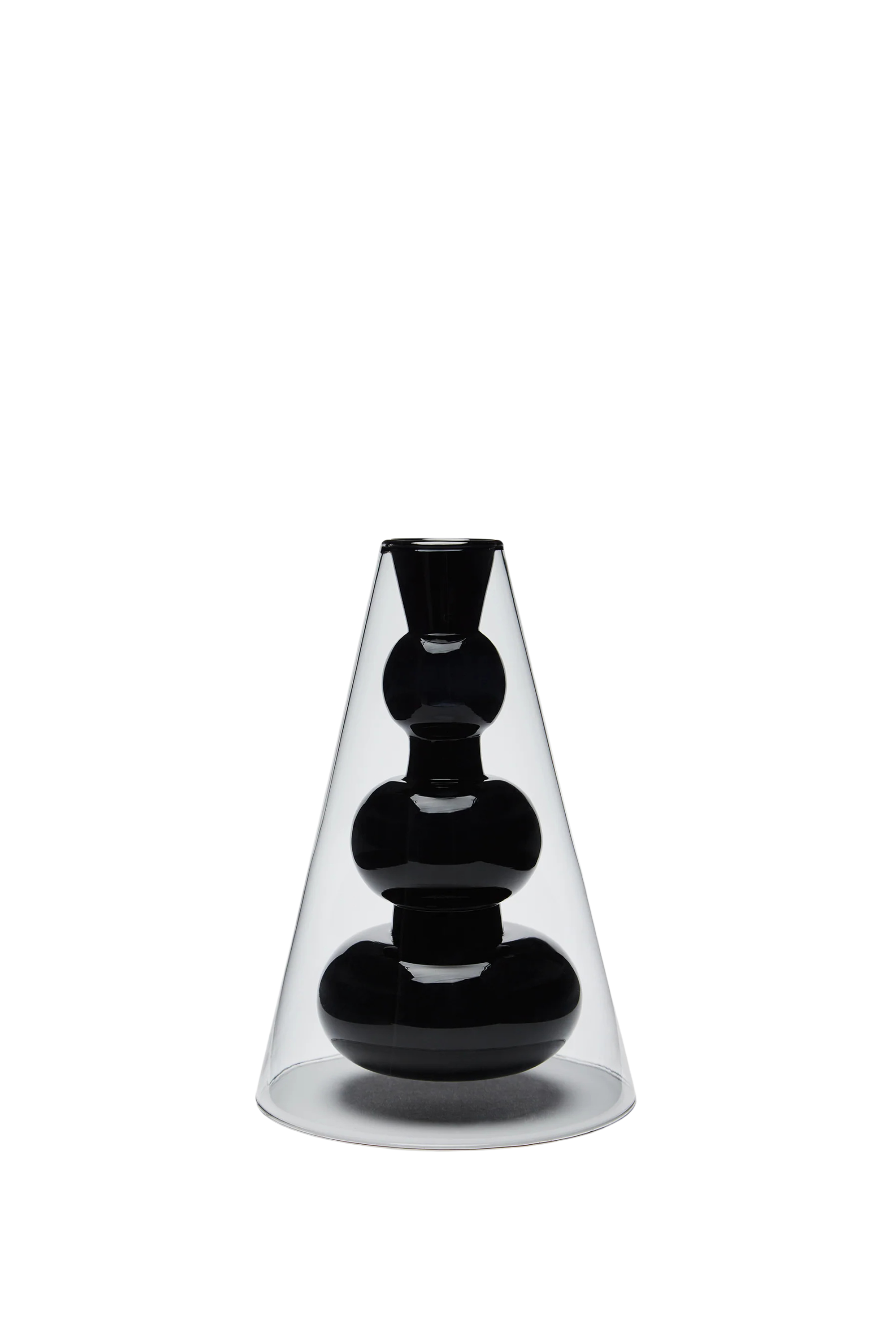 Bump Cone Vase black